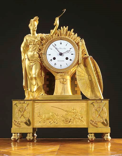 An Empire ormolu striking mantel clock | Christie's