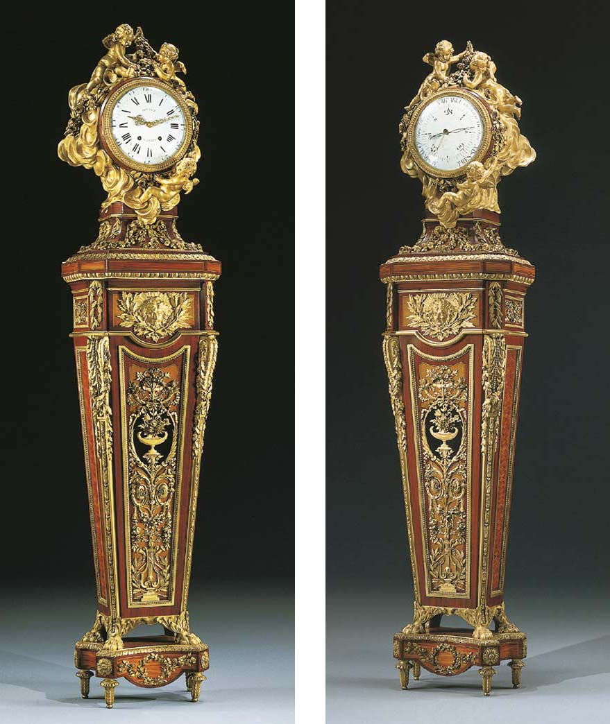 A Napoleon III ormolu-mounted parquetry, amaranth, tulipwood and ...