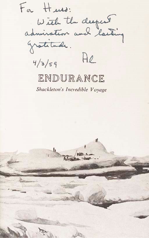 ALFRED LANSING. Endurance, Shackleton's Incredible Voyage. New York ...