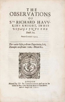 SIR RICHARD HAWKINS (1562?-1622) | Christie's