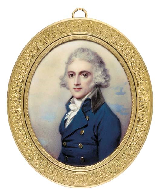HENRY BONE, R.A. (1755-1834) , John Williams Hope (1757-1813), facing ...