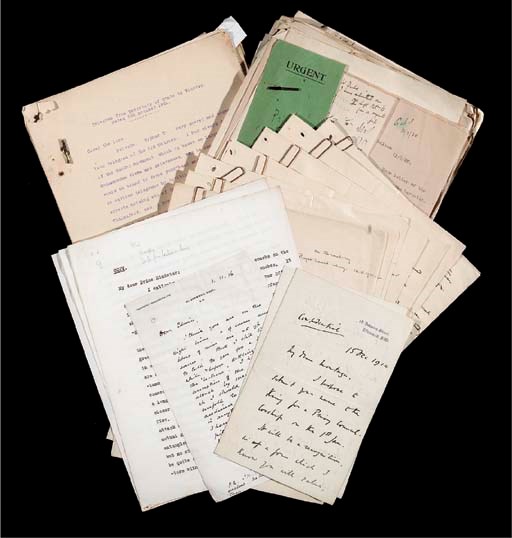 MONTAGU, Edwin Samuel (1879-1924). Papers of Edwin Montagu, comprising ...