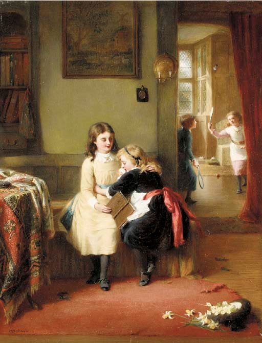 George Bernard O'Neill (1828-1917) , Sympathy | Christie's