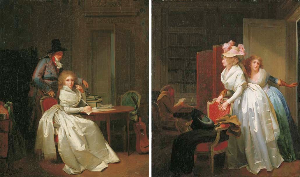 Louis-Léopold Boilly (La Bassée 1761-1845 Paris) , La Lettre; and Le ...