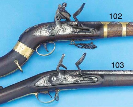 AN EARLY 19TH CENTURY EAST INDIA COMPANY INDIAN FLINTLOCK MUSKET ...