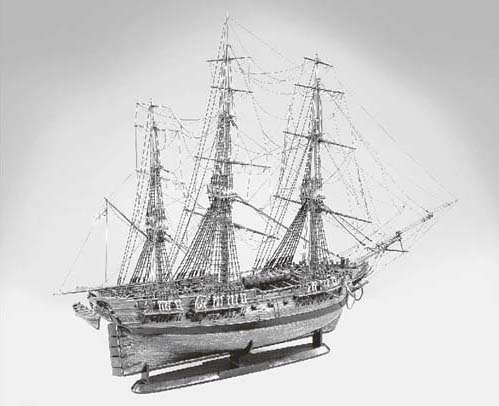 A DETAILED STATIC DISPLAY MODEL OF A ROYAL NAVY 44-GUN FRIGATE