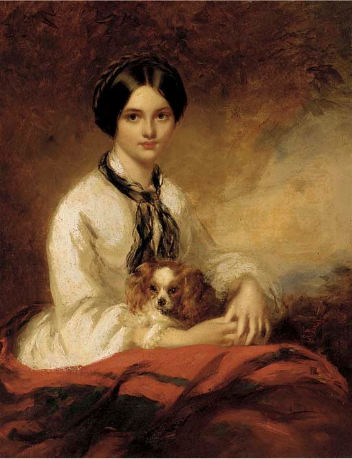 Richard Buckner (1812-1883) , Portrait of Lady Fletcher, neé Agnes ...