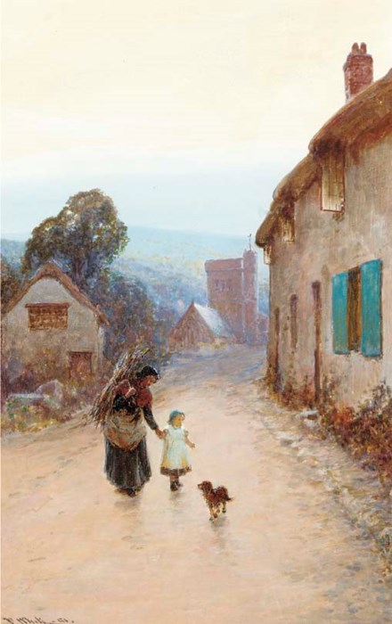 John White (1851-1933) , Branscombe, Evening after rain | Christie's