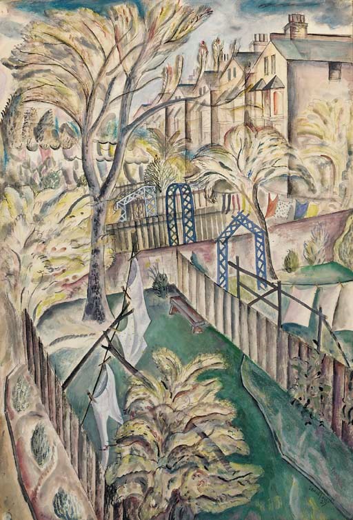 David Jones (1895-1974) , Town Gardens, Brockley | Christie's