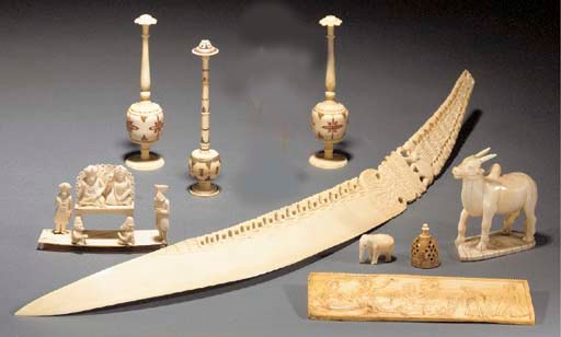 A group of Indian ivory carvings19th Century | Christie's