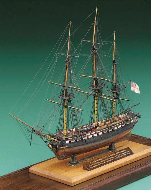 A WELL-PRESENTED AND DETAILED NAPOLEONIC PRISONER-OF-WAR WOODEN MODEL ...