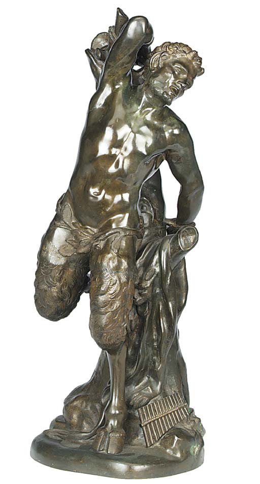 An Italian bronze figure of Marsyas, late 19th or early 20th century