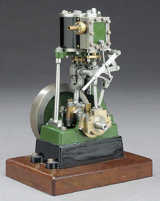 A well engineered model Stuart No.4 single cylinder vertical reversing ...