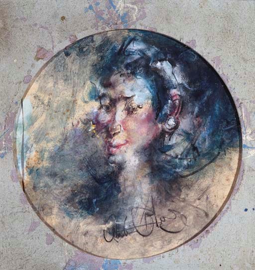 ANTONIO BLANCO (Spain 1927-1999) , Portrait of a girl | Christie's