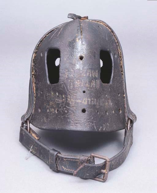 EXECUTIONER'S MASK, full-face leather executioner's mask said to have ...