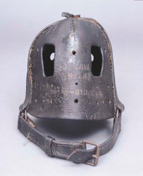 EXECUTIONER'S MASK, full-face leather executioner's mask said to have ...