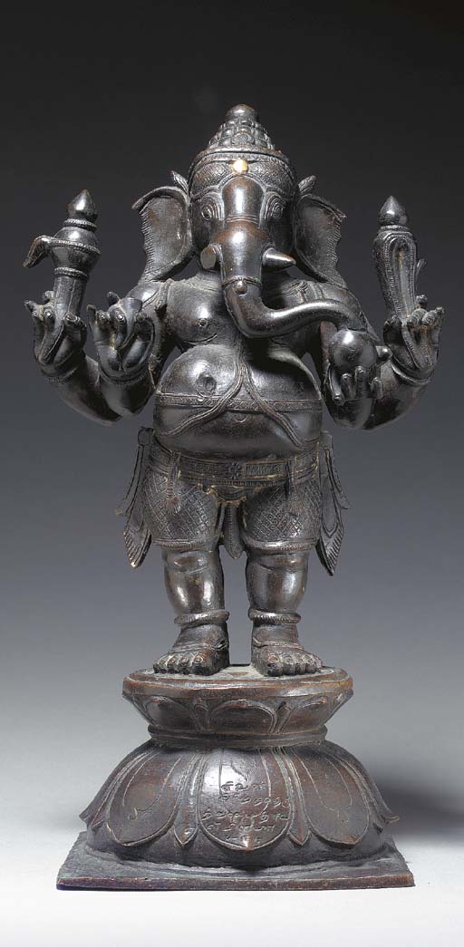 A Large Bronze Figure of Buddha , THAILAND, U THONG A STYLE, 14TH ...