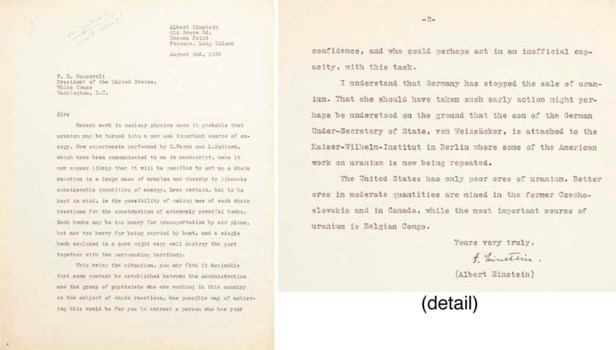EINSTEIN, Albert. Typed letter signed ("A. Einstein") TO PRESIDENT ...