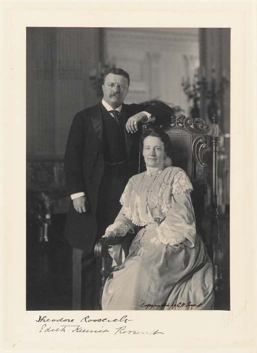 ROOSEVELT, Theodore and Edith Kermit ROOSEVELT (1861-1848). Photograph ...