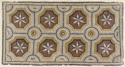 A BYZANTINE MARBLE MOSAIC PANEL