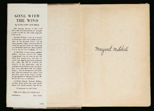MARGARET MITCHELL SIGNED FIRST EDITION , MAY 1936 | Christie's