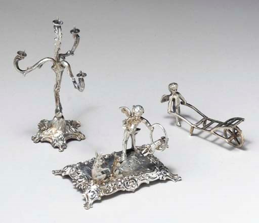 A COLLECTION OF SILVER MINIATURES, | Christie's