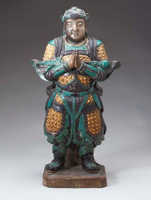 A FAHUA FIGURE OF WEITUO, , MING DYNASTY (1368-1644), | Christie's