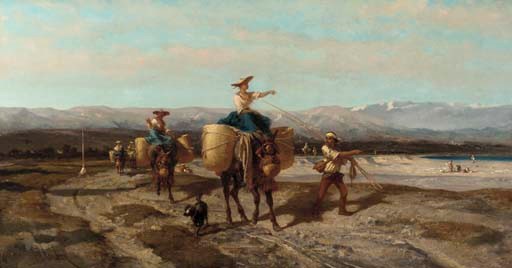 Emile Loubon (1809-1863) , Les paludières | Christie's