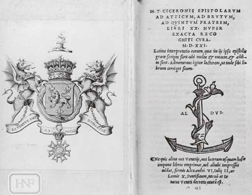 CICERONE, Marco Tullio. Rhetoricorum ad C.Herennium. Venezia: Aldo ...