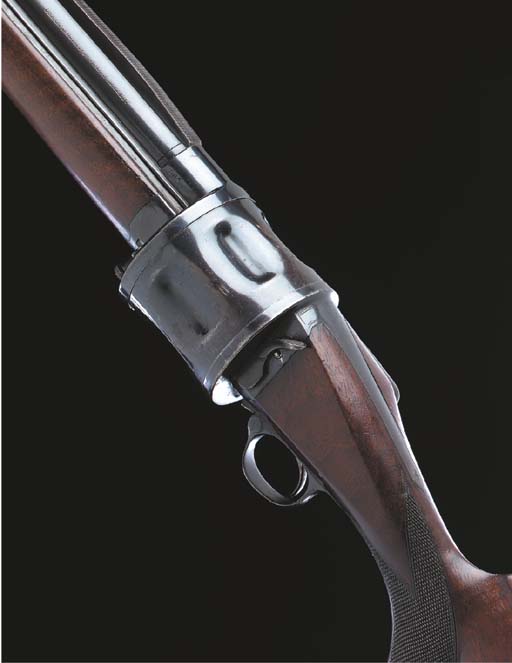 A BECKER 1921 PATENT 16-BORE FIVE-SHOT REVOLVING SHOTGUN BY DEUTSCHE ...