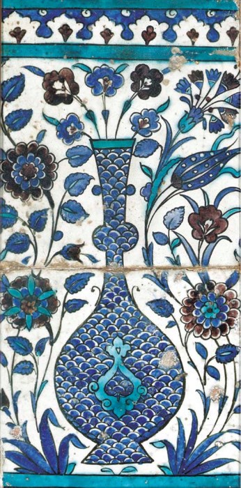 A PAIR OF DAMASCUS POTTERY TILE PANELS , SYRIA, CIRCA 1600 | Christie's