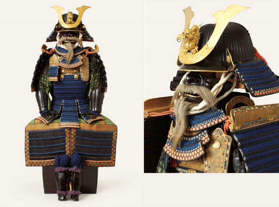 A Fine Black-Lacquered and Blue-Laced Do-Maru Yoroi [Armour] , THE ...