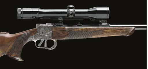 A FINE 7X65MM HEEREN-ACTION FALLING BLOCK SPORTING RIFLE BY WAFFEN ...