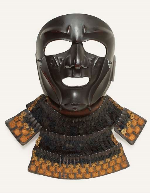 A SOMEN [FULL FACE MASK] , MUROMACHI PERIOD (LATE 15TH CENTURY ...