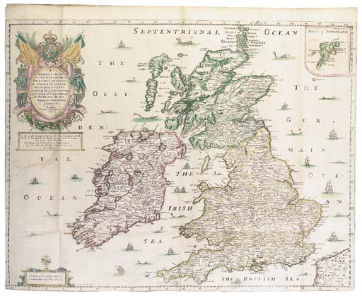 BLOME, Richard (d.1705). Britannia: or, a geographical description of ...