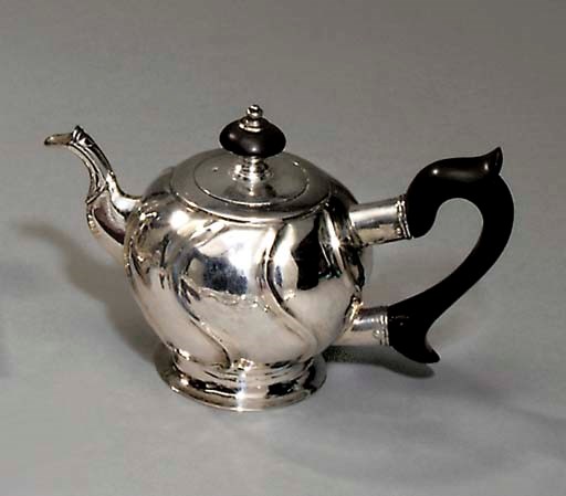 A small silver teapot , MARK OF ANDREI IVANOV, MOSCOW, CIRCA 1760 ...