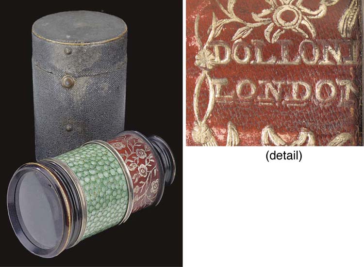 A fine late 18th/early 19th-Century English shagreen-bound and silver ...