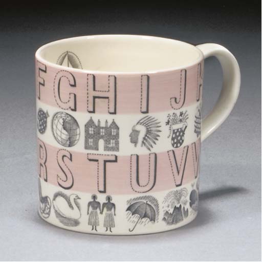 A Wedgwood Alphabet Mug by Eric Ravilious | Christie's
