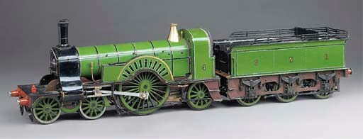 A 5in. gauge model of the GNR Stirling Single 4-2-2 locomotive and ...