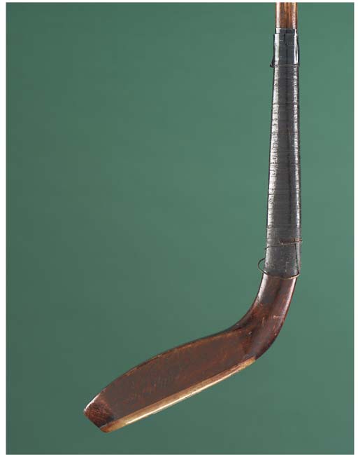 A SCARED-HEAD LONG-NOSED PUTTER BY TOM MORRIS