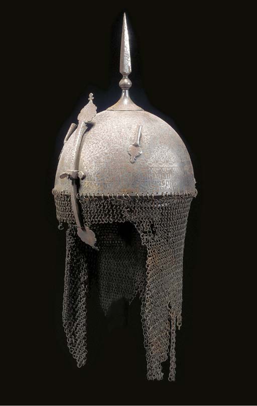 A Persian steel Khula Khud, 18th/19th Century