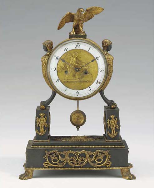 A French brass striking and repeating carriage clock, circa 1880 ...