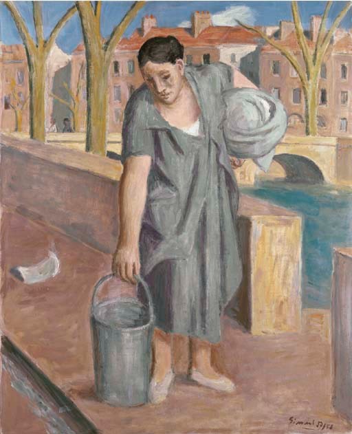 WILHELM GIMMI (1886-1965) , La lavandière, quai d'Anjou, 1 | Christie's
