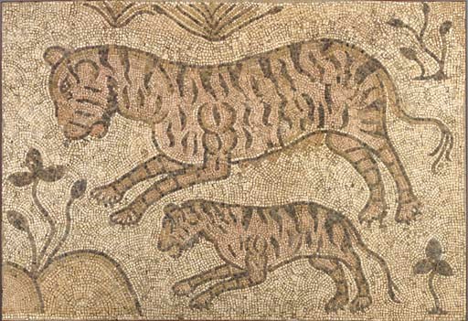 A BYZANTINE MARBLE MOSAIC PANEL , CIRCA LATE 5TH-EARLY 6TH CENTURY A.D ...