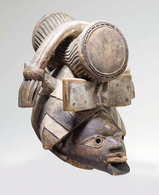 A FINE YORUBA MASK , FOR THE GELEDE MASQUERADE, FROM POBÉ | Christie's