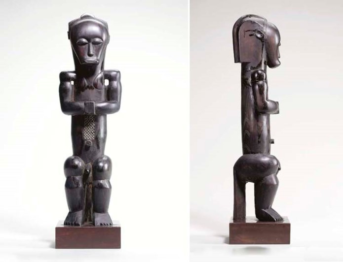 A SUPERB FANG MALE RELIQUARY FIGURE , EYEMA BYERI, NORTHERN FANG ...