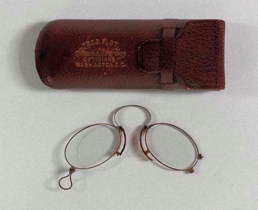 ROOSEVELT, Theodore (1858-1919). President. PAIR OF WIRE-RIMMED ...