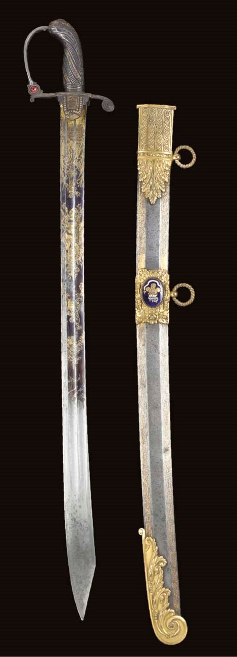 AN ENGLISH PRESENTATION SABRE , BY OSBORN AND GUNBY, SWORD CUTLERS TO ...