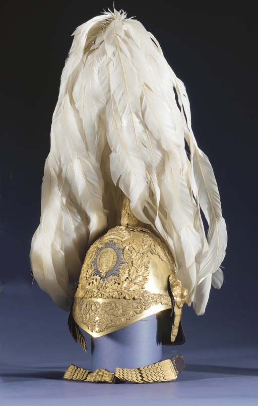 A HELMET OF THE (BRITISH) HONOURABLE CORPS OF GENTLEMEN-AT-ARMS