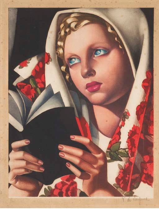 TAMARA DE LEMPICKA (1898-1980) , Kizette au Châle Polonais | Christie's